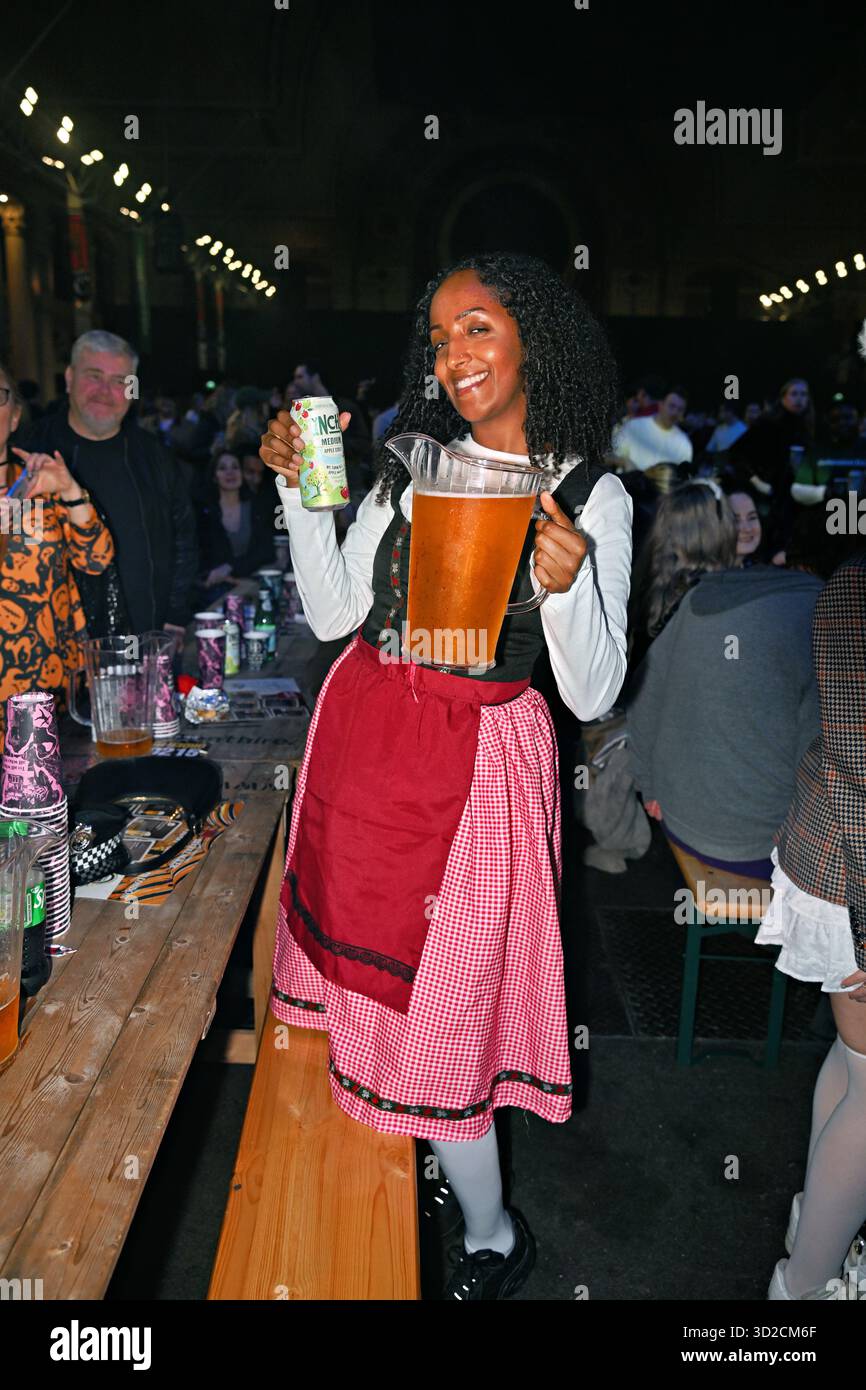 London, England, 31 October 2025: Oompah bands and tribute bands ...
