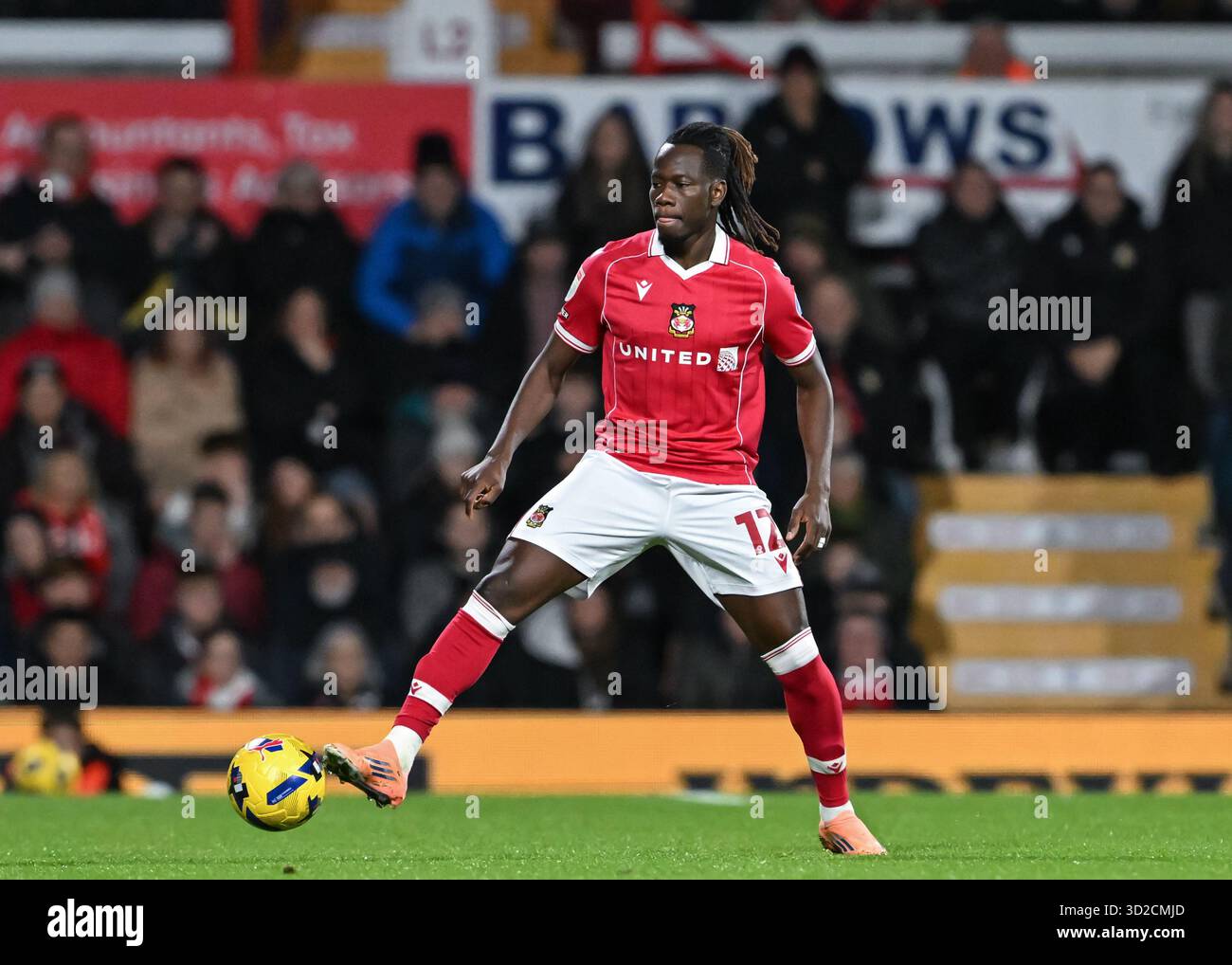 Wrexham, Wales, 31st October 2025. Issa Kabore of Wrexham during the ...
