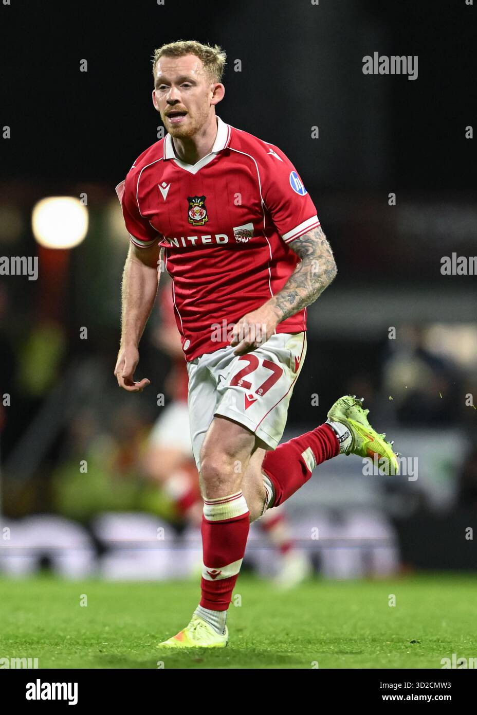 Wrexham, Wales, 31st October 2025. Lewis O'Brien of Wrexham during the ...