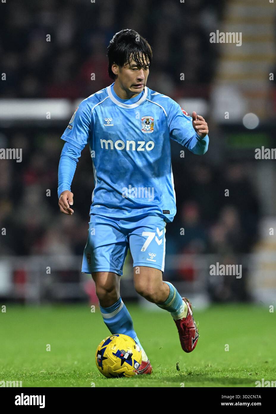Wrexham, Wales, 31st October 2025. Tatsuhiro Sakamoto of Coventry City ...