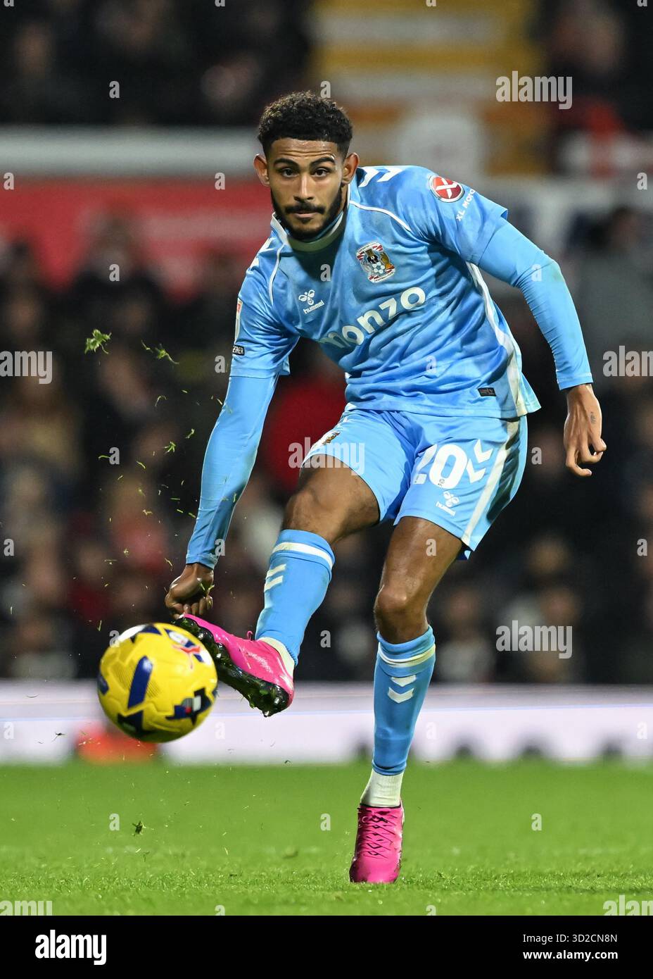 Wrexham, Wales, 31st October 2025. Kaine Kesler Hayden of Coventry City ...