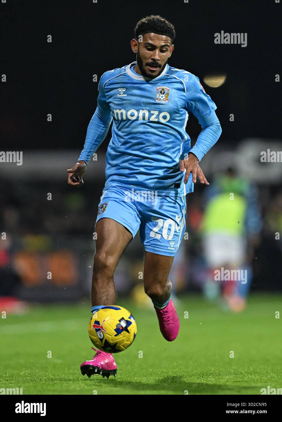 Wrexham, Wales, 31st October 2025. Kaine Kesler Hayden of Coventry City ...