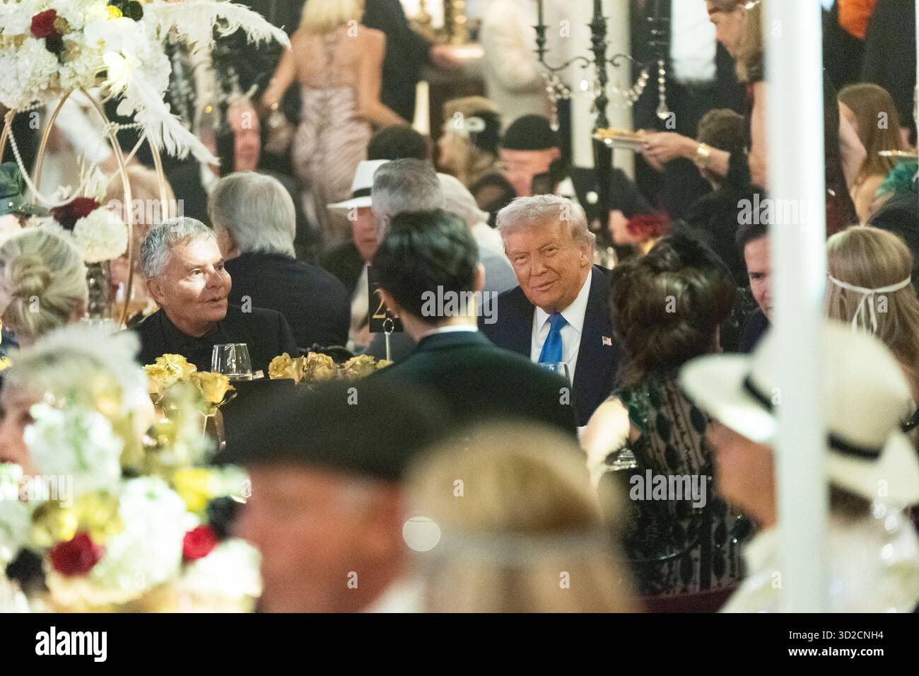 President Donald Trump joins a Mar-a-Lago Halloween party in Palm Beach ...
