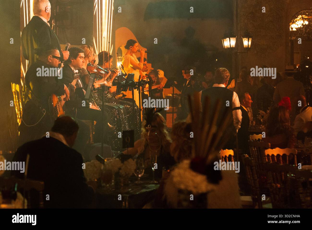 Performers perform at President Donald Trump's Halloween party at his ...
