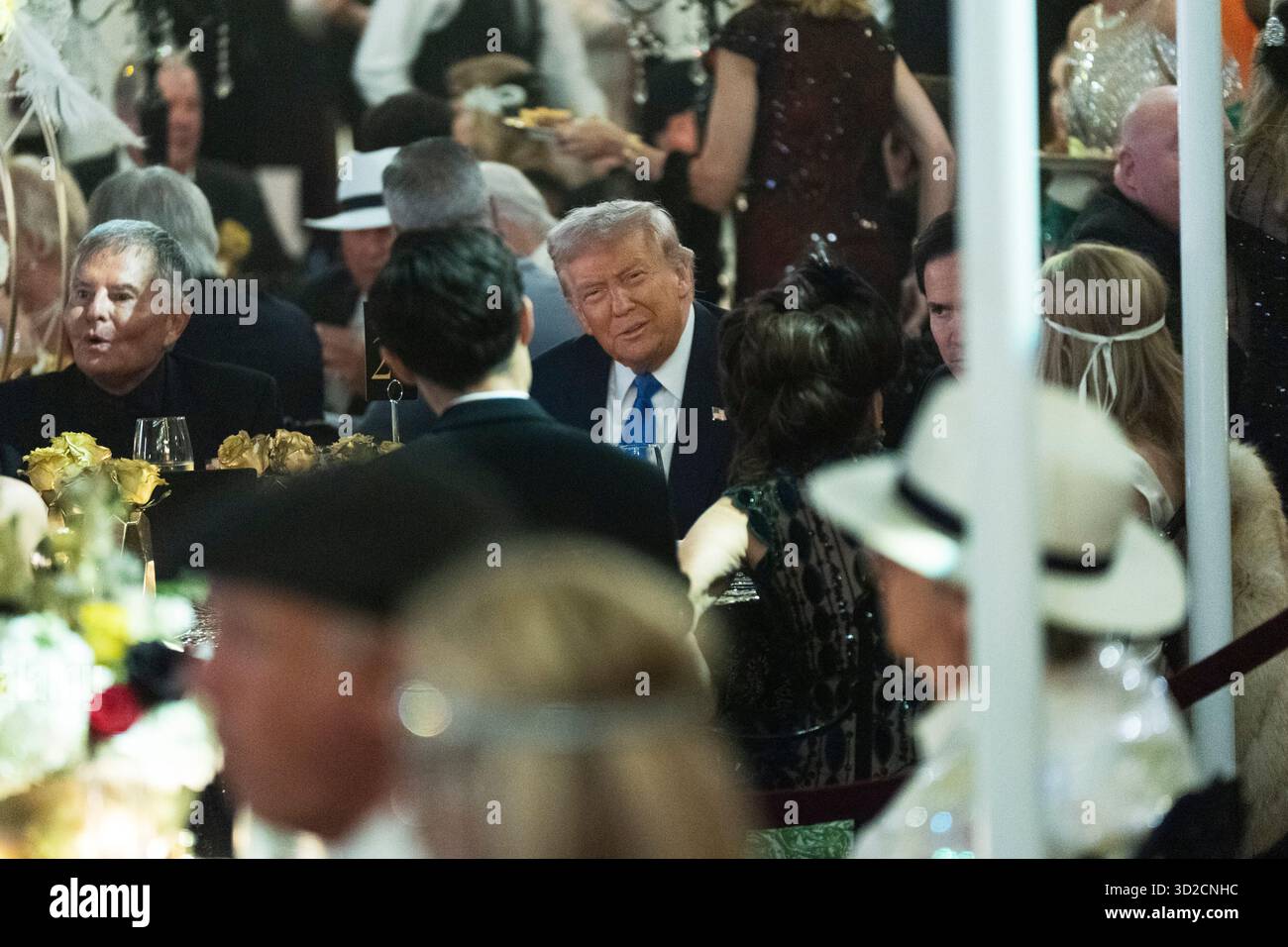 President Donald Trump joins a Mar-a-Lago Halloween party in Palm Beach ...