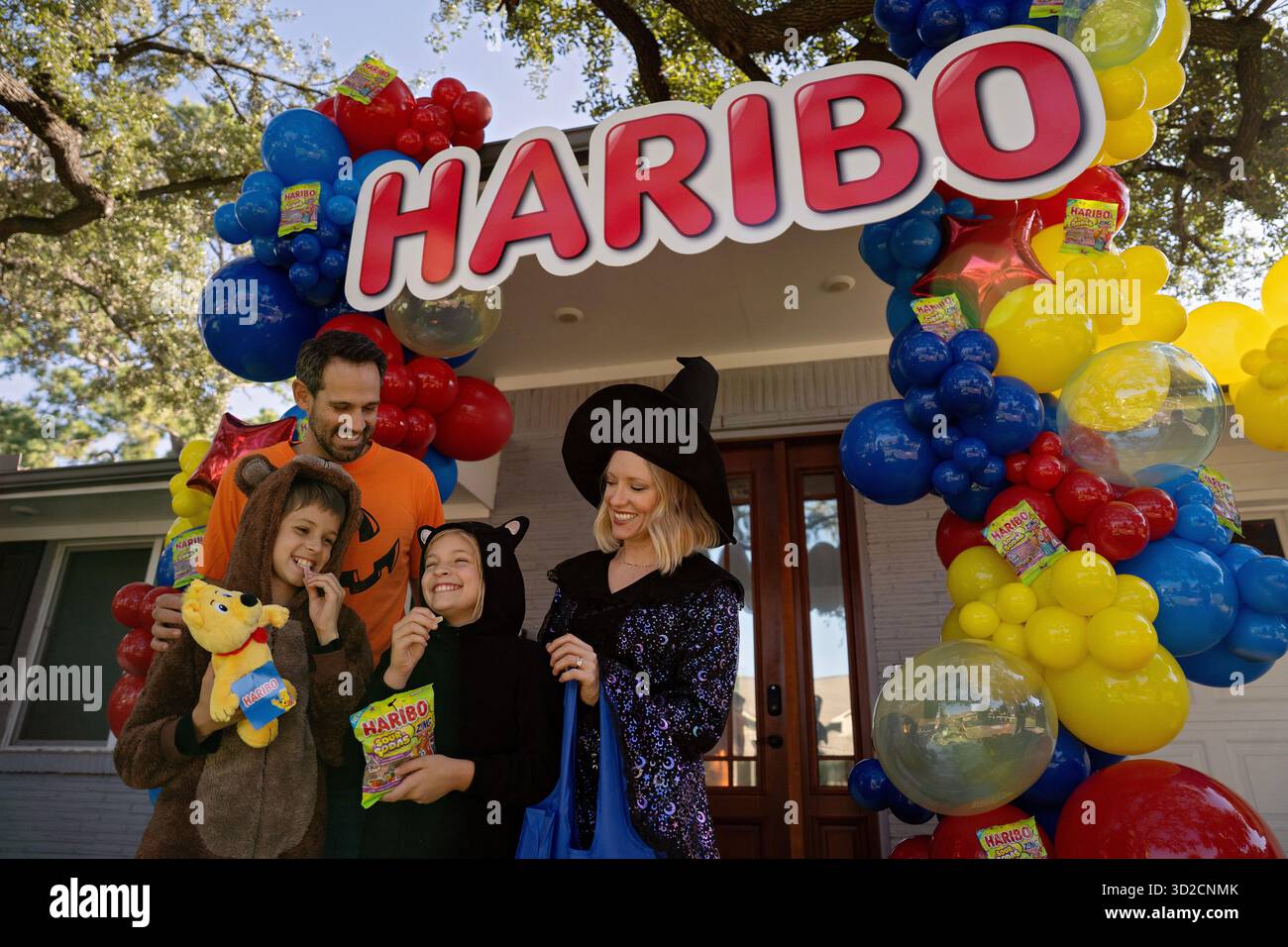 IMAGE DISTRIBUTED OR HARIBO - A family enjoys the NEW HARIBO Sour Sodas ...