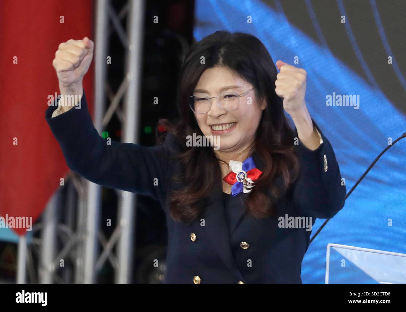 Cheng Li-wun, newly elected chairperson of Taiwan's main opposition ...