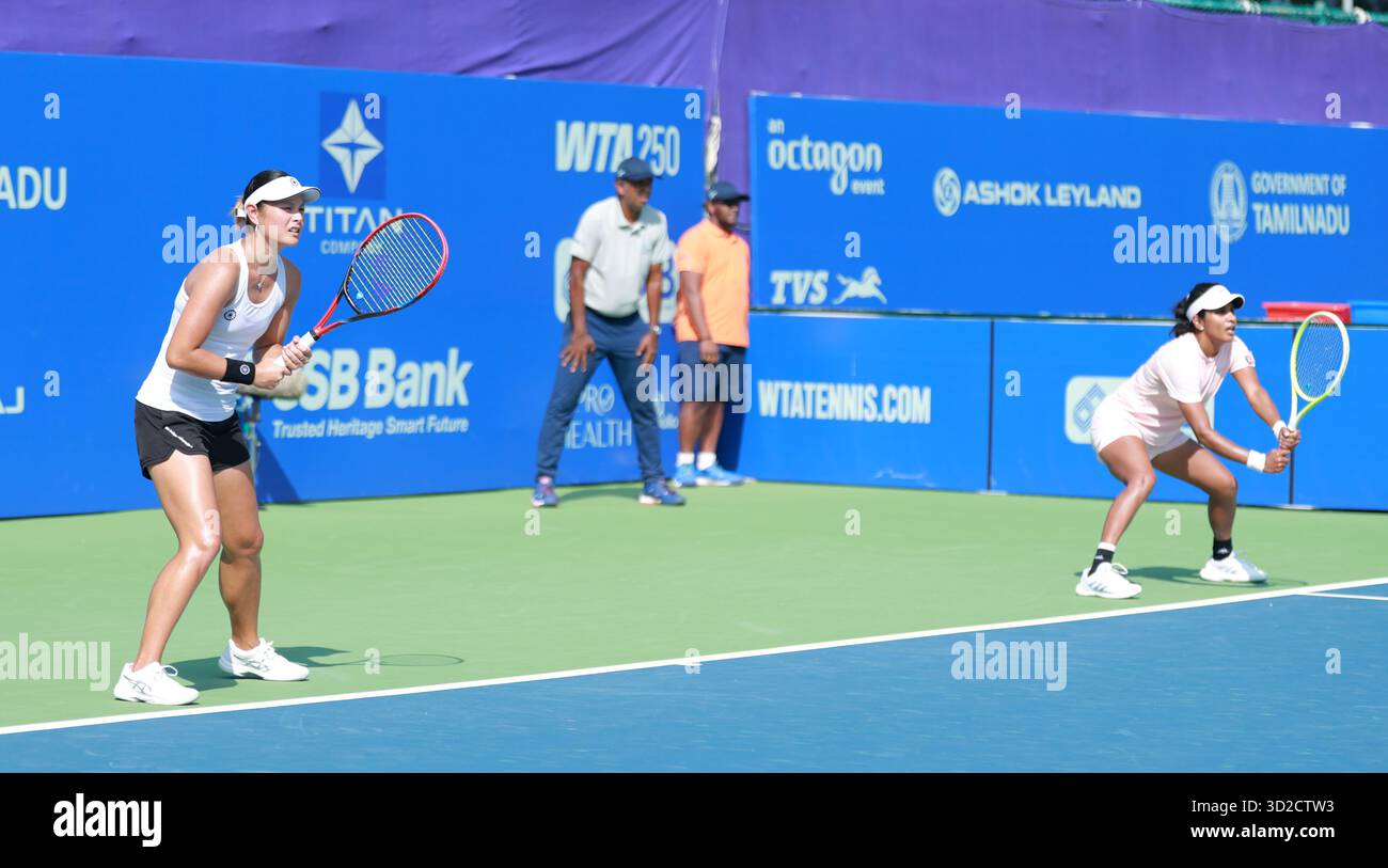Chennai Open WTA 250 : Round of 16 Doubles : HARTONO (NED) & Prarthana ...