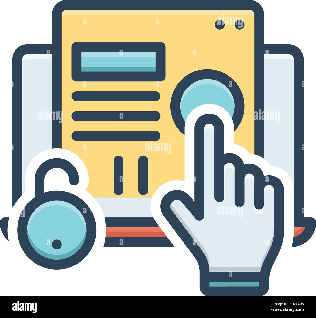 Easy to get access Stock Vector Images - Alamy