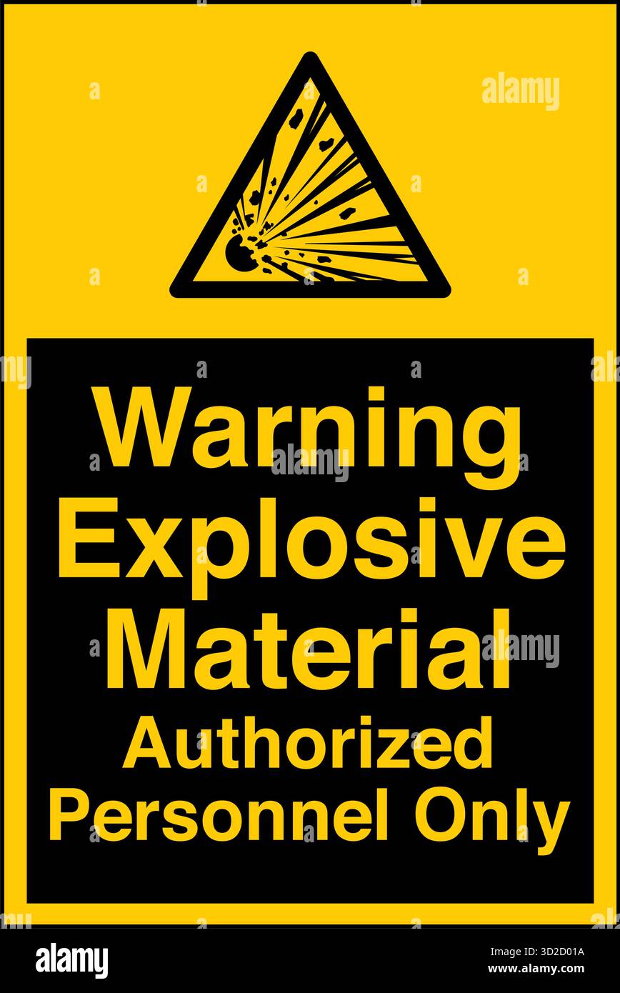 ISO 7010 Registered Safety Signs for "Warnings: Explosive Material" are ...