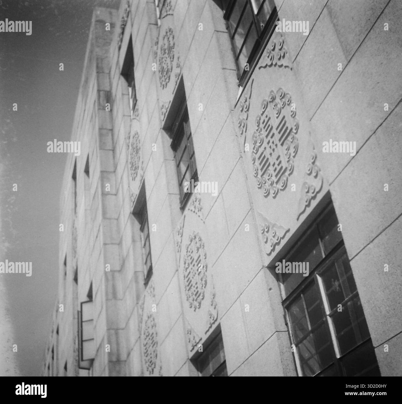 Vintage photo of Japanese military building, during Second Sino ...
