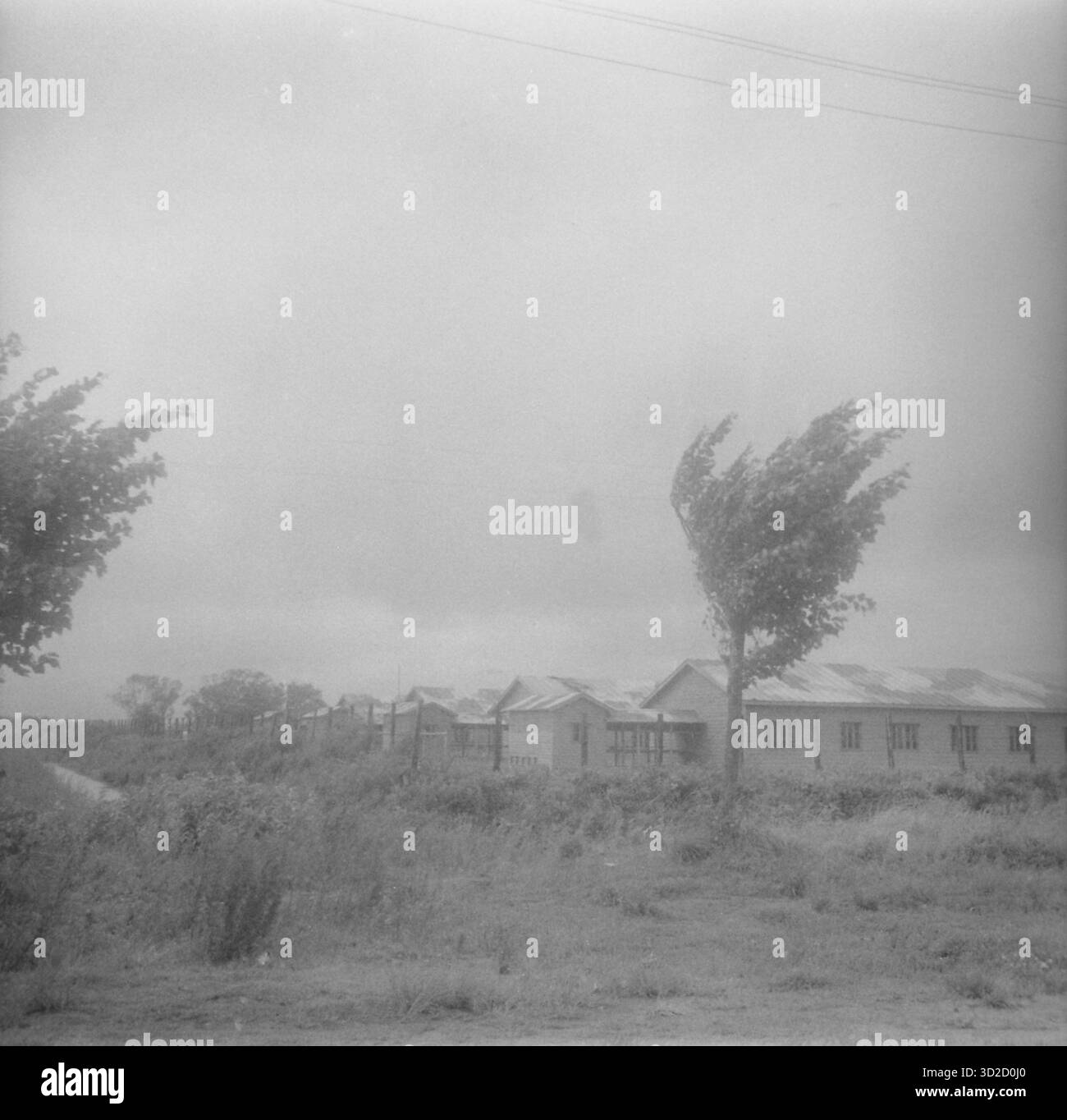 Vintage photo of Japanese military facilities, during Second Sino ...