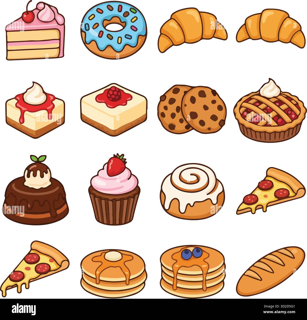 Cake cookies on background Stock Vector Images - Alamy