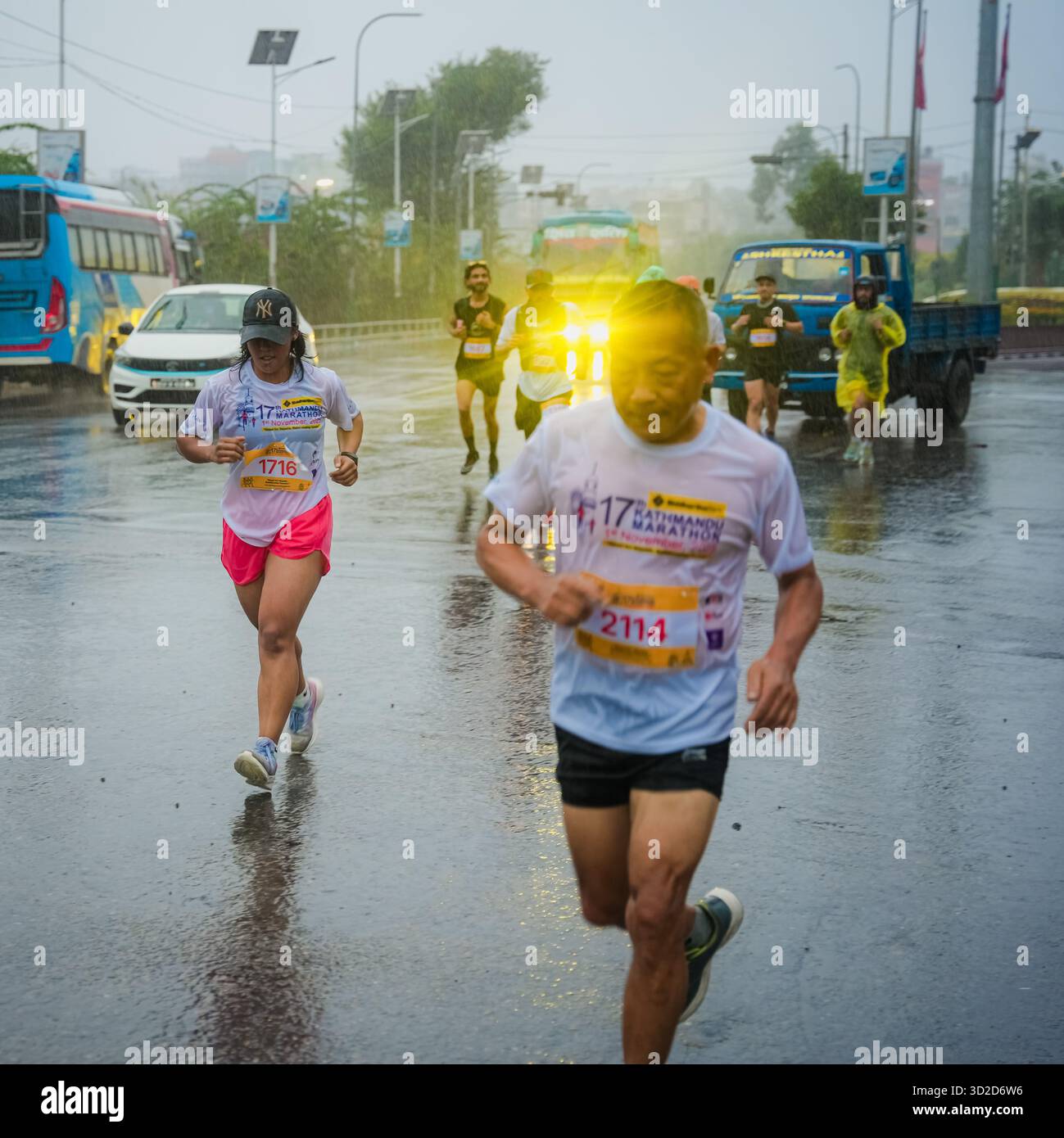 Kathmandu, Bagmati, Nepal. 1st Nov, 2025. The runners participating in ...