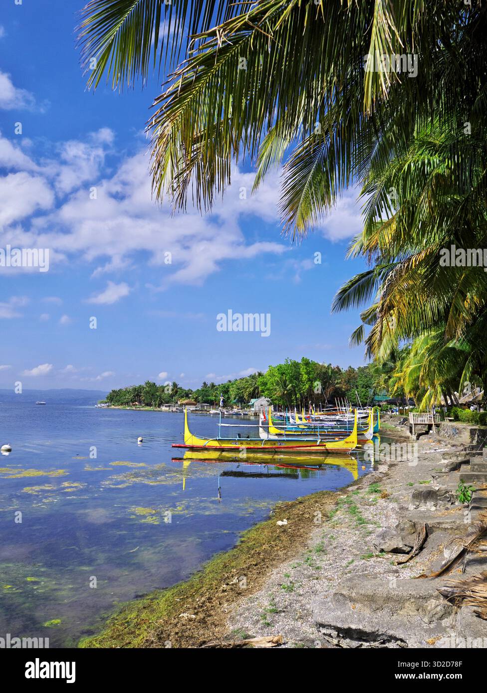 The lake close Taal volcano, Philippines Stock Photo - Alamy