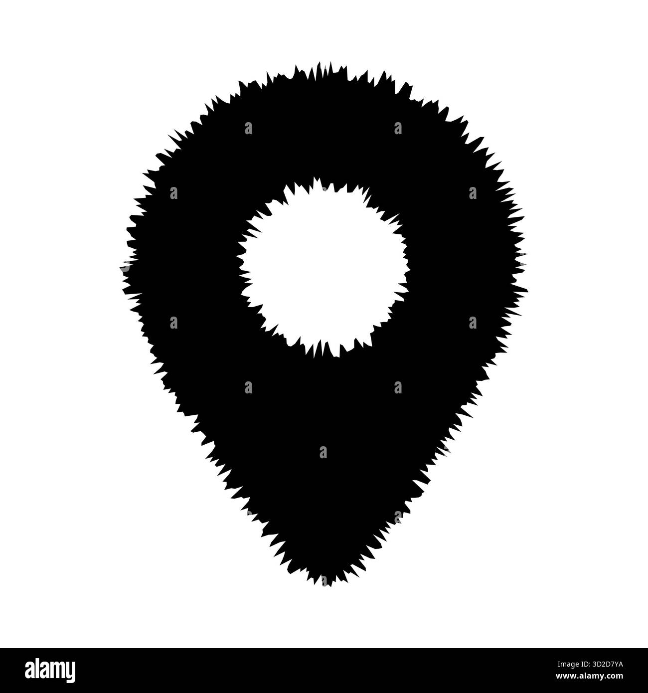 Geolocation icon on black Stock Vector Images - Alamy