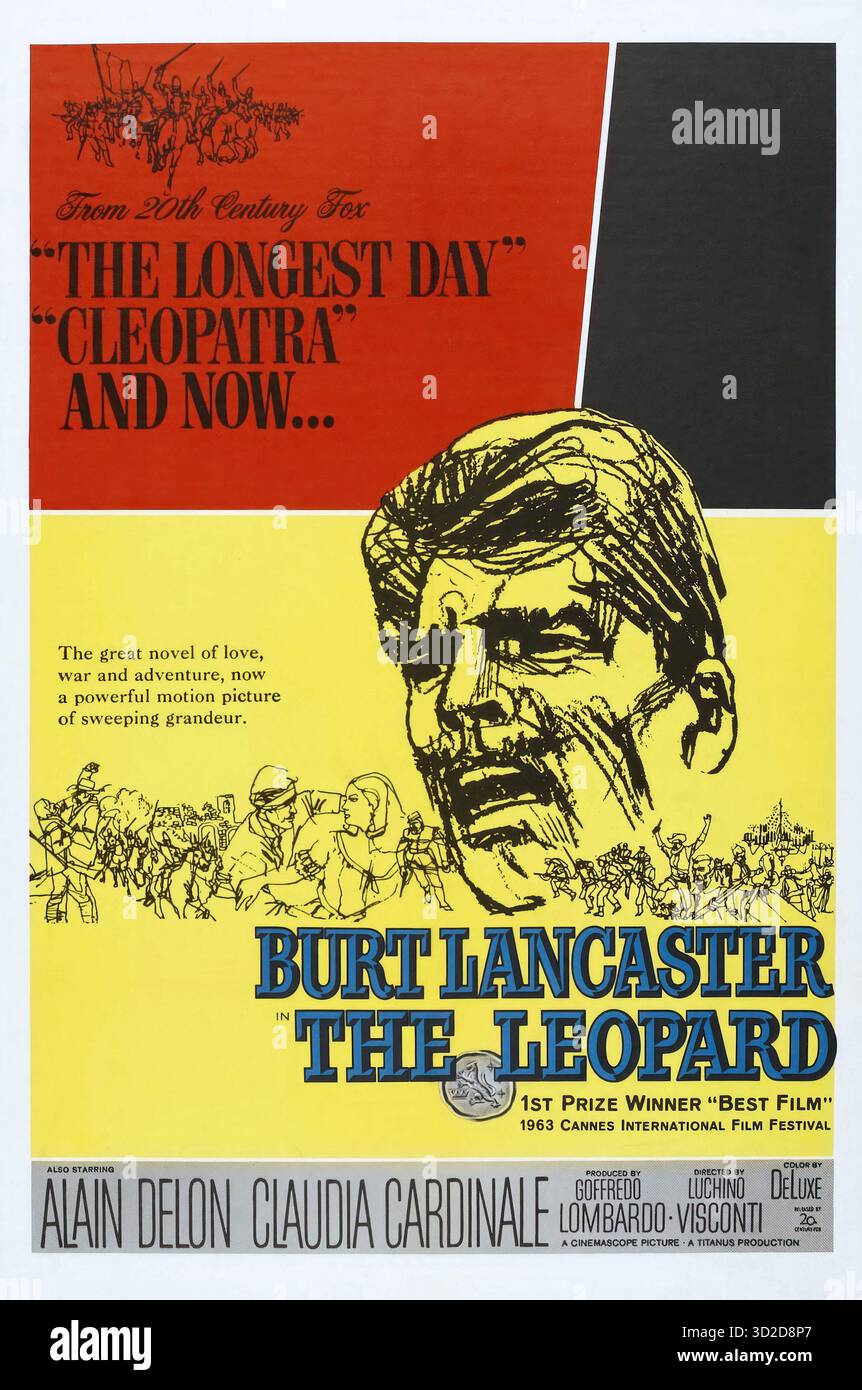 BURT LANCASTER in THE LEOPARD (1963) -Original title: IL GATTOPARDO ...
