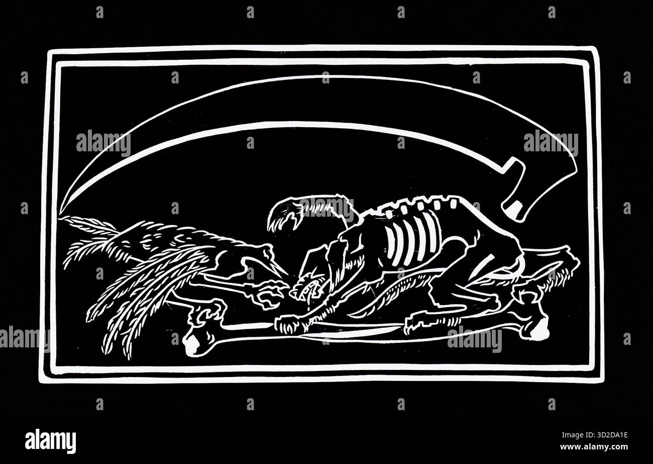 Aksel Waldemar Johannessen - Dog and Raven - 1918 - The scene depicted ...