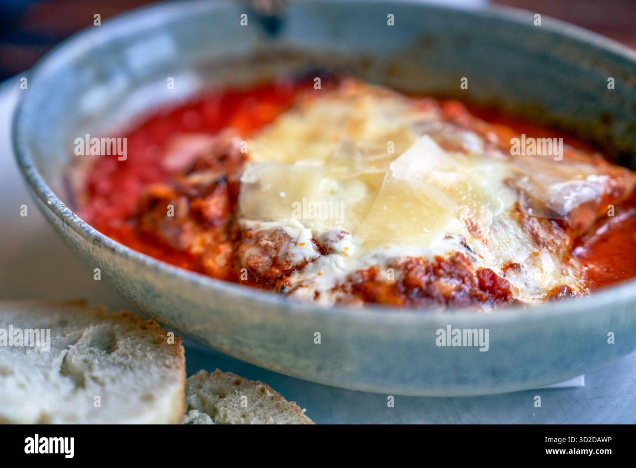 Traditional lasagna in the restaurant Stock Photo - Alamy