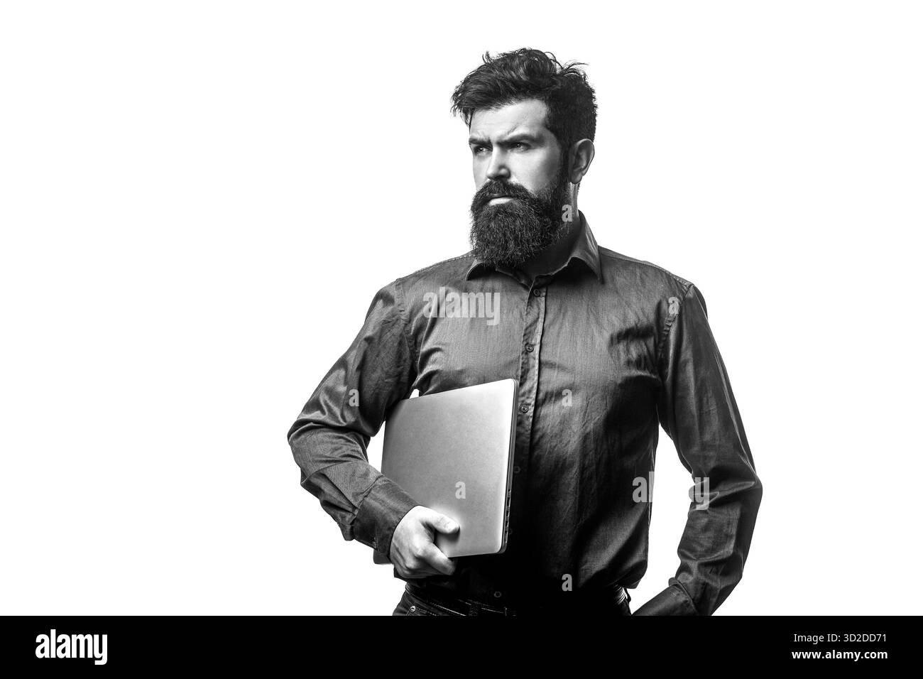 Male worker in smart Black and White Stock Photos & Images - Alamy