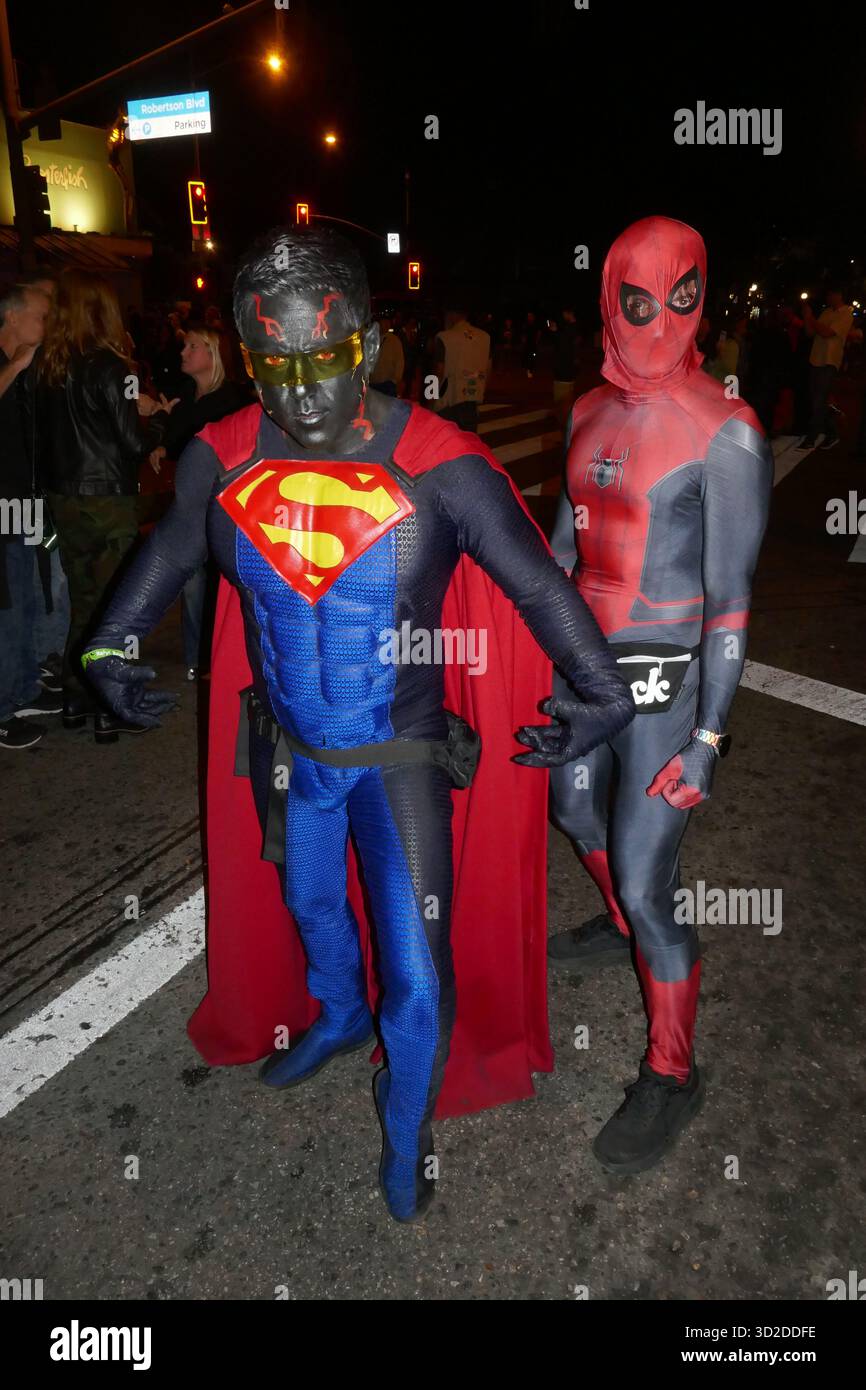 West Hollywood, California, USA 31st October 2025 Superman and Spider ...