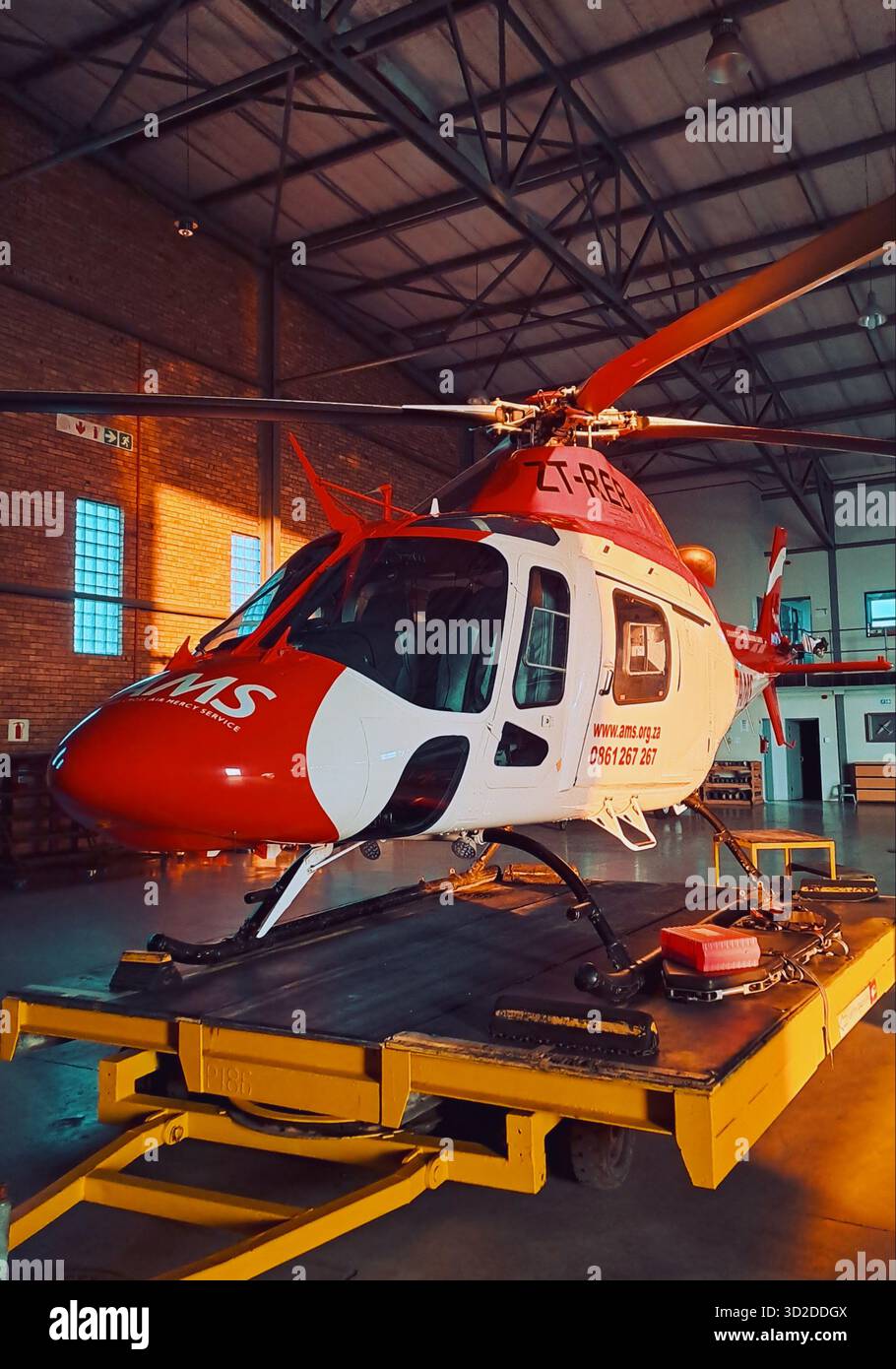 AgustaWestland AW119 Koala air ambulance helicopter inside hangar – AMS ...