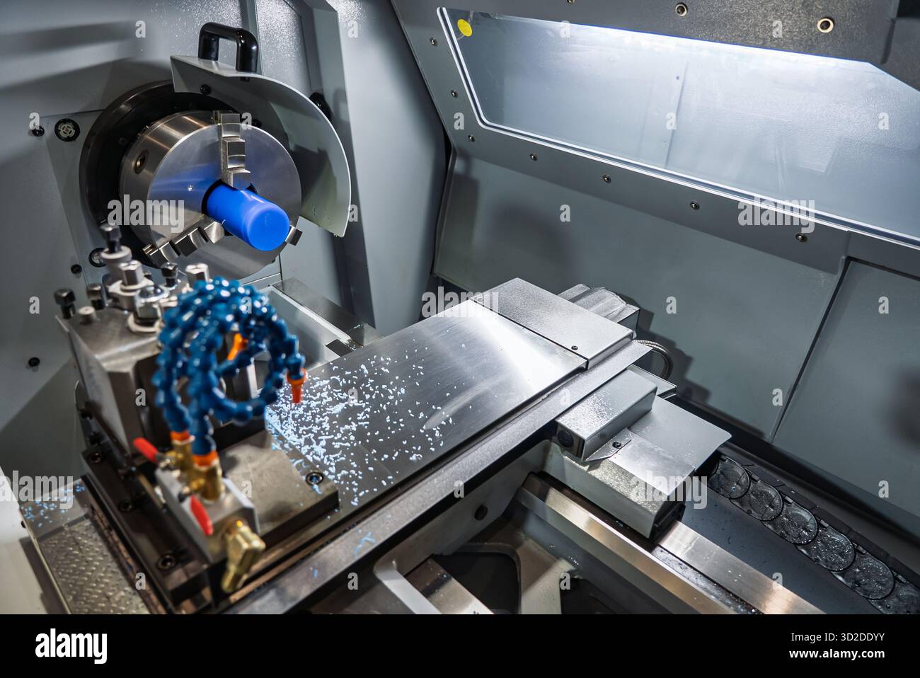 Cnc machine. The CNC lathe machine or Turning machine. Turning ...