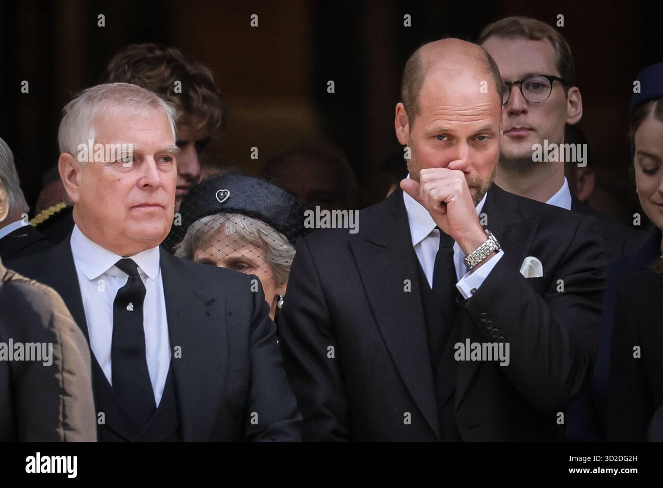Prince Andrew, now Andrew Mountbatten Windsor and Prince William ...