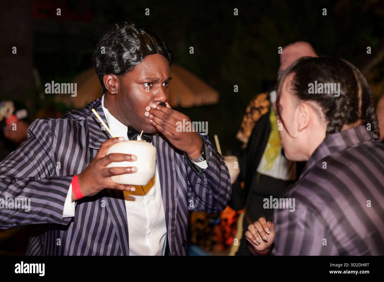O'Neil Thomas, left, and Ramon Nuñez attend Janelle Monáe's Halloween ...