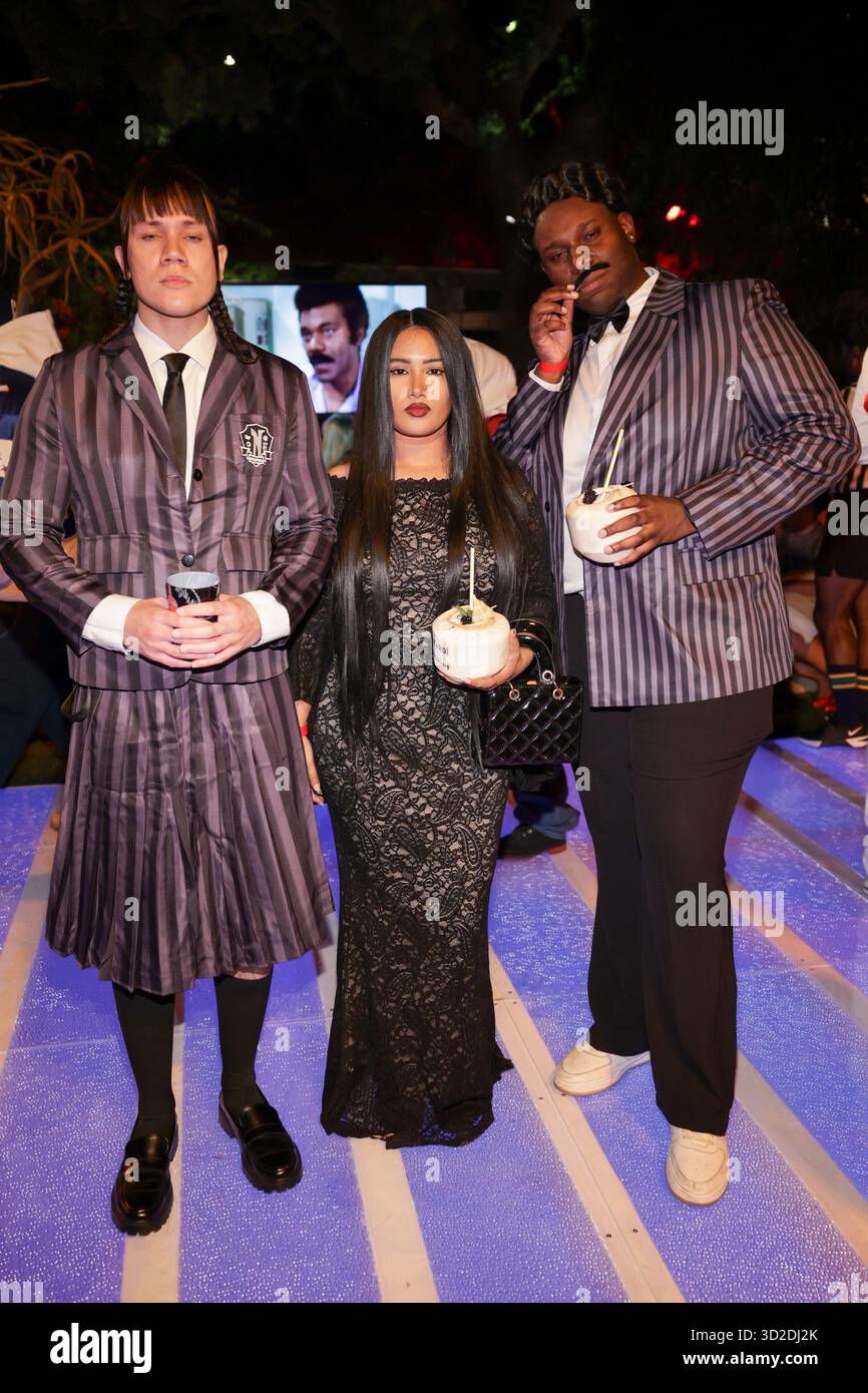 Zina, from left, O'Neil Thomas, and Ramon Nuñez attend Janelle Monáe's ...