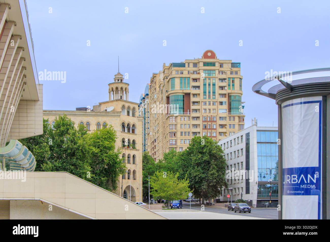 Baku, Azerbaijan. The Heydar Aliyev Palace, combines Soviet modernist ...