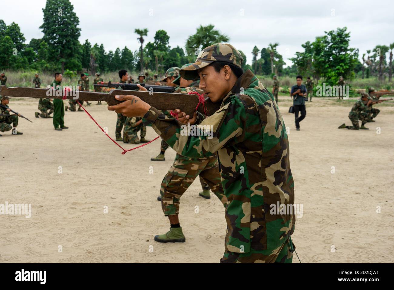 July 5, 2025, Tabayin, Sagaing Region, Myanmar: Soldiers from the ...