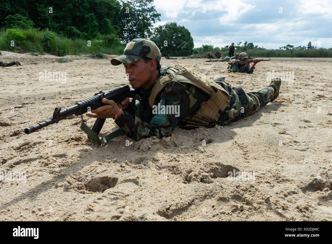 July 5, 2025, Tabayin, Sagaing Region, Myanmar: Soldiers from the ...