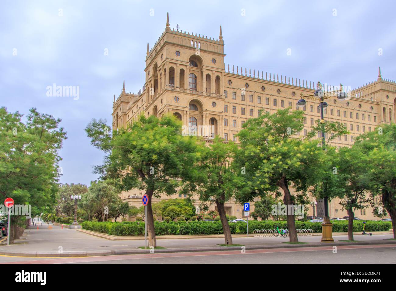 Dom Sovet or The Azerbaijan Government House built in 1952 located in ...