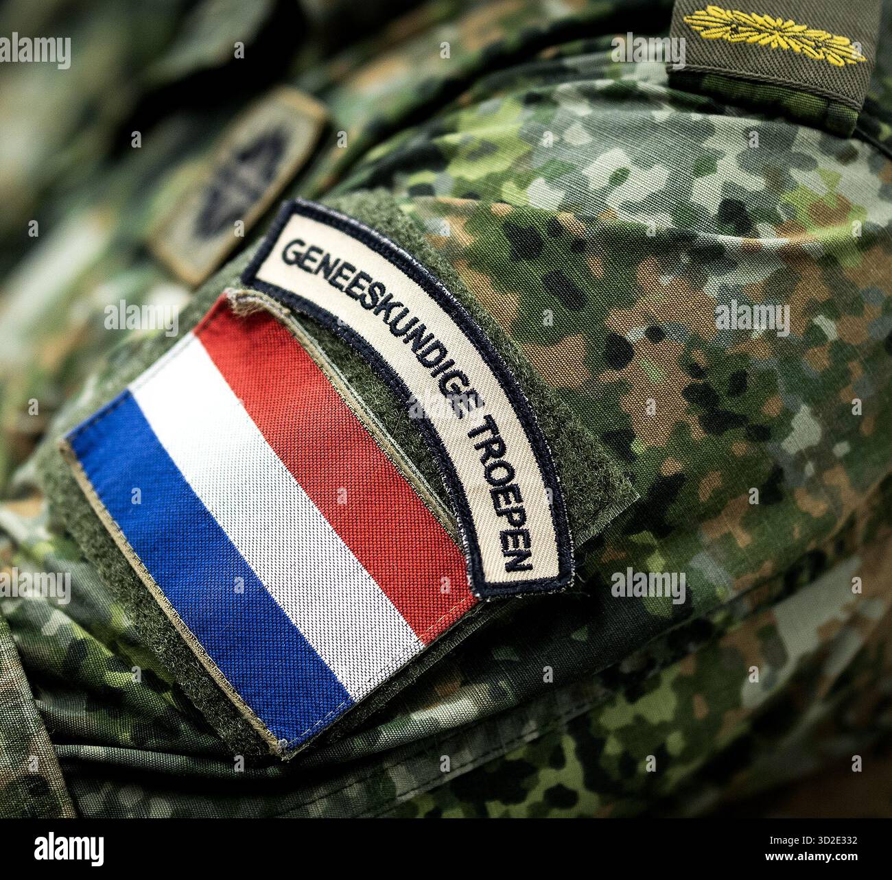 UTRECHT - The logo of the Medical Troops at the Casualty Staging Unit ...