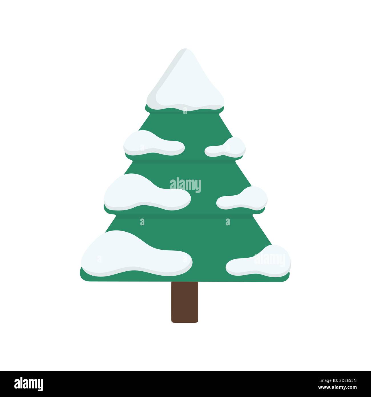 Snow on evergreen branches Cut Out Stock Images & Pictures - Alamy