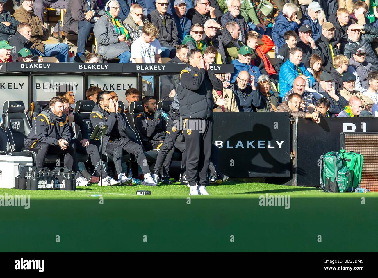Hull City Manager, Sergej Jakirovic, on the touchlines during the Sky ...