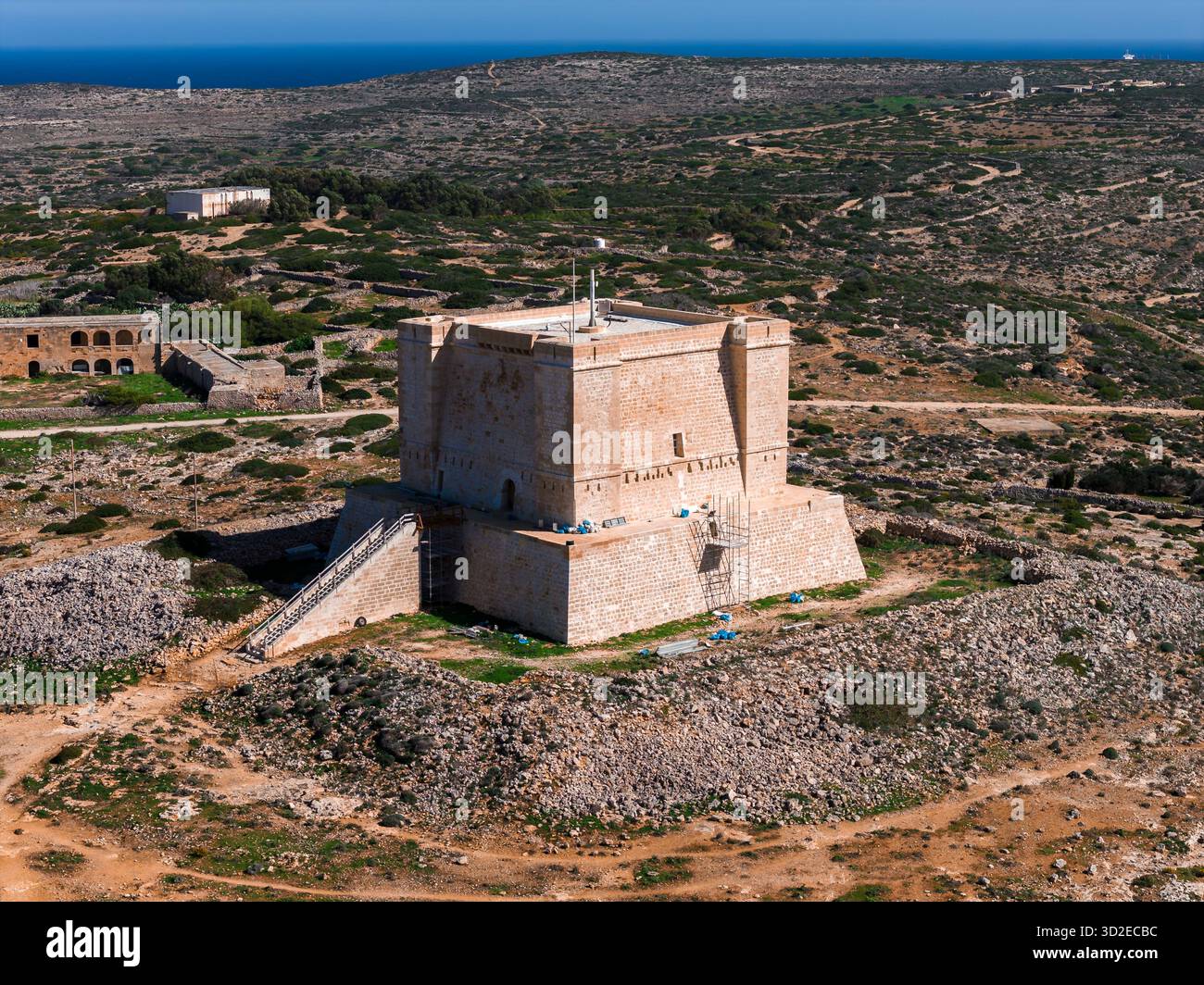 Aerial panorama comino tower hi-res stock photography and images - Alamy