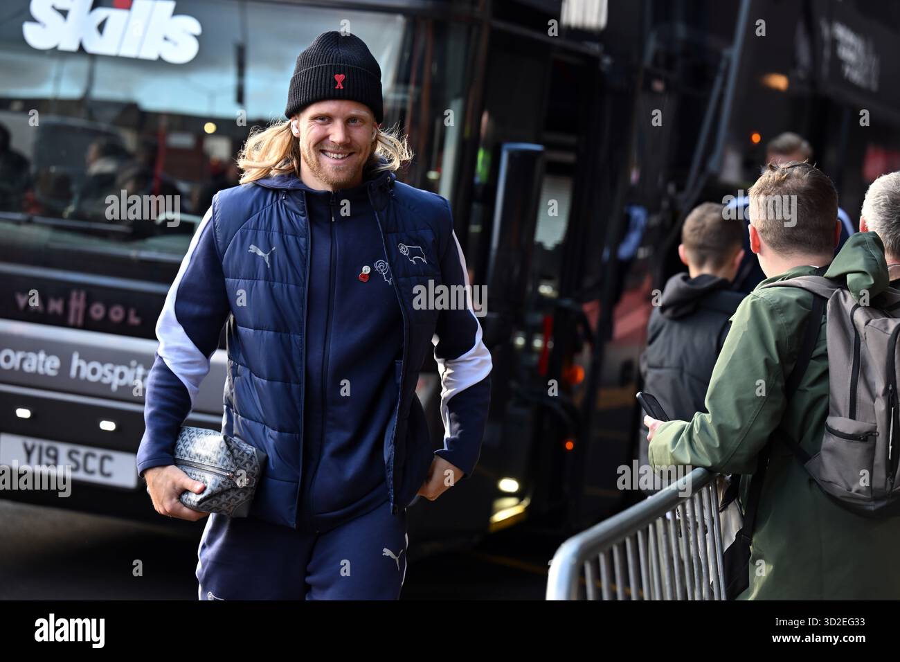 Derby County's Lars-Jorgen Salvesen before the Sky Bet Championship ...
