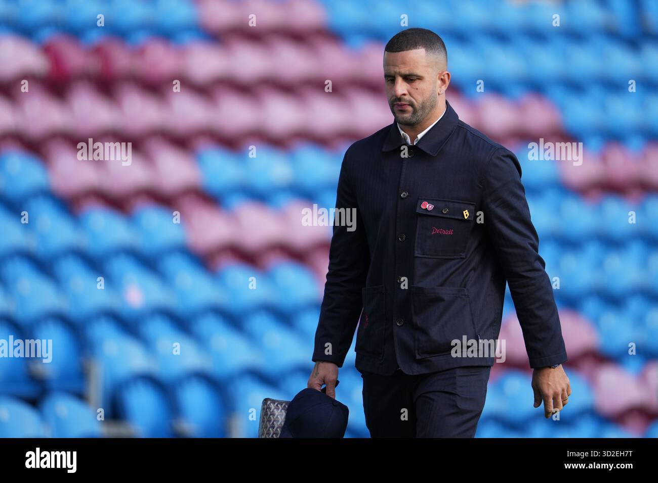 Burnley's Kyle Walker walks ahead of the English Premier League soccer ...
