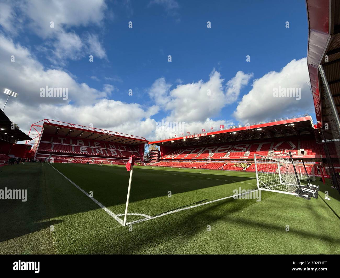 Pre-match views of the ground at the Nottingham Forest v Manchester ...