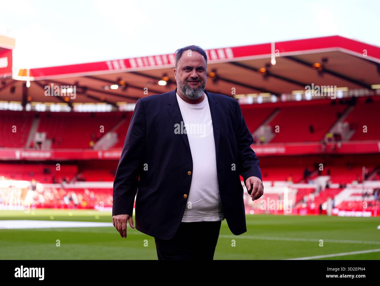 Nottingham Forest owner Evangelos Marinakis before the Premier League ...