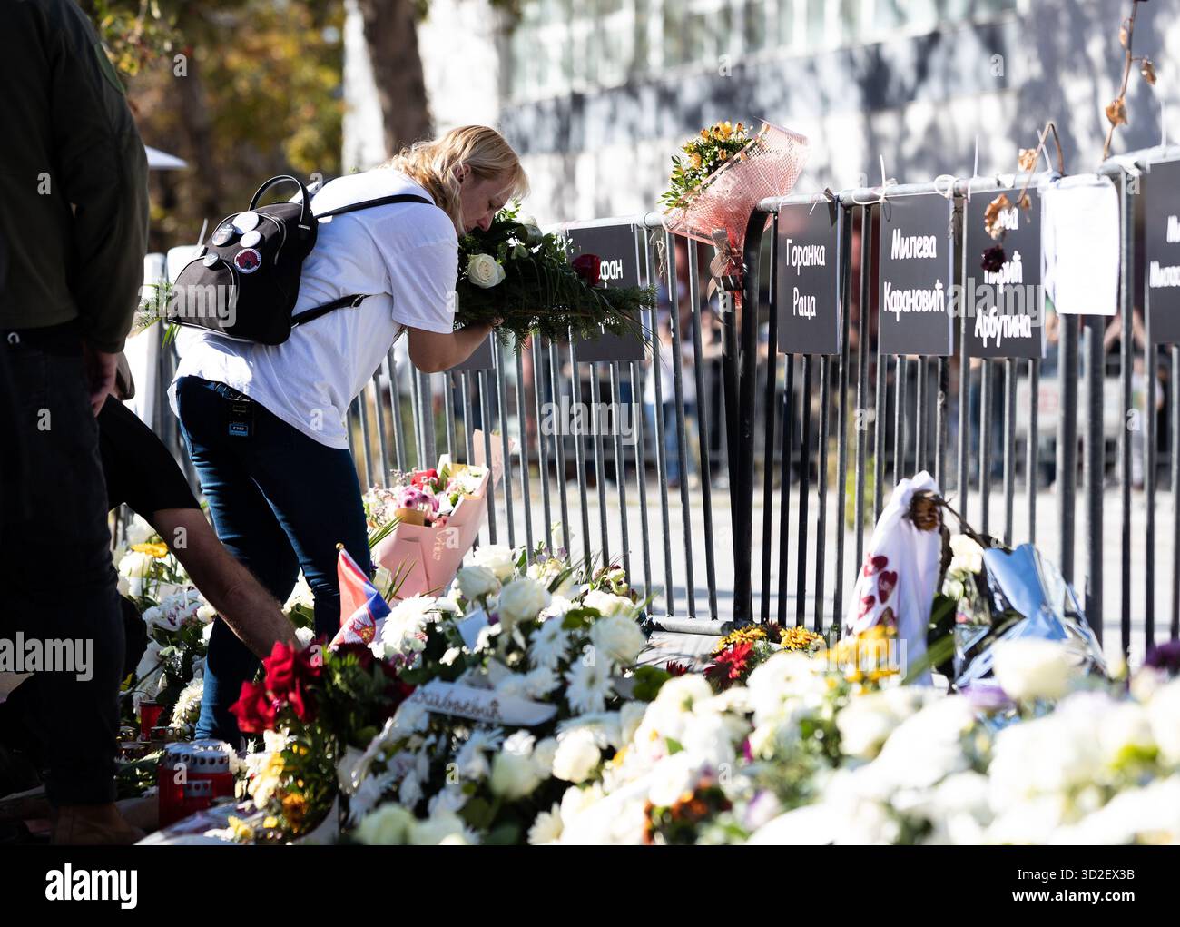 Novi Sad, Serbia. 1st Nov, 2025. Dijana Hrka, mother of Stefan Hrka ...
