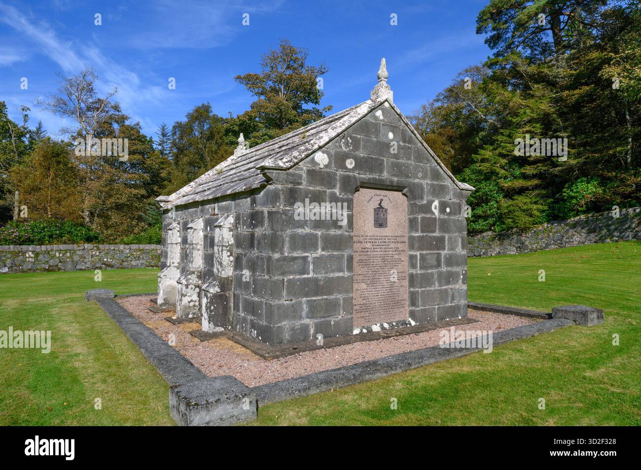 The Lachlan Macquarie Mausoleum on The isle of Mull, Scotland Stock ...
