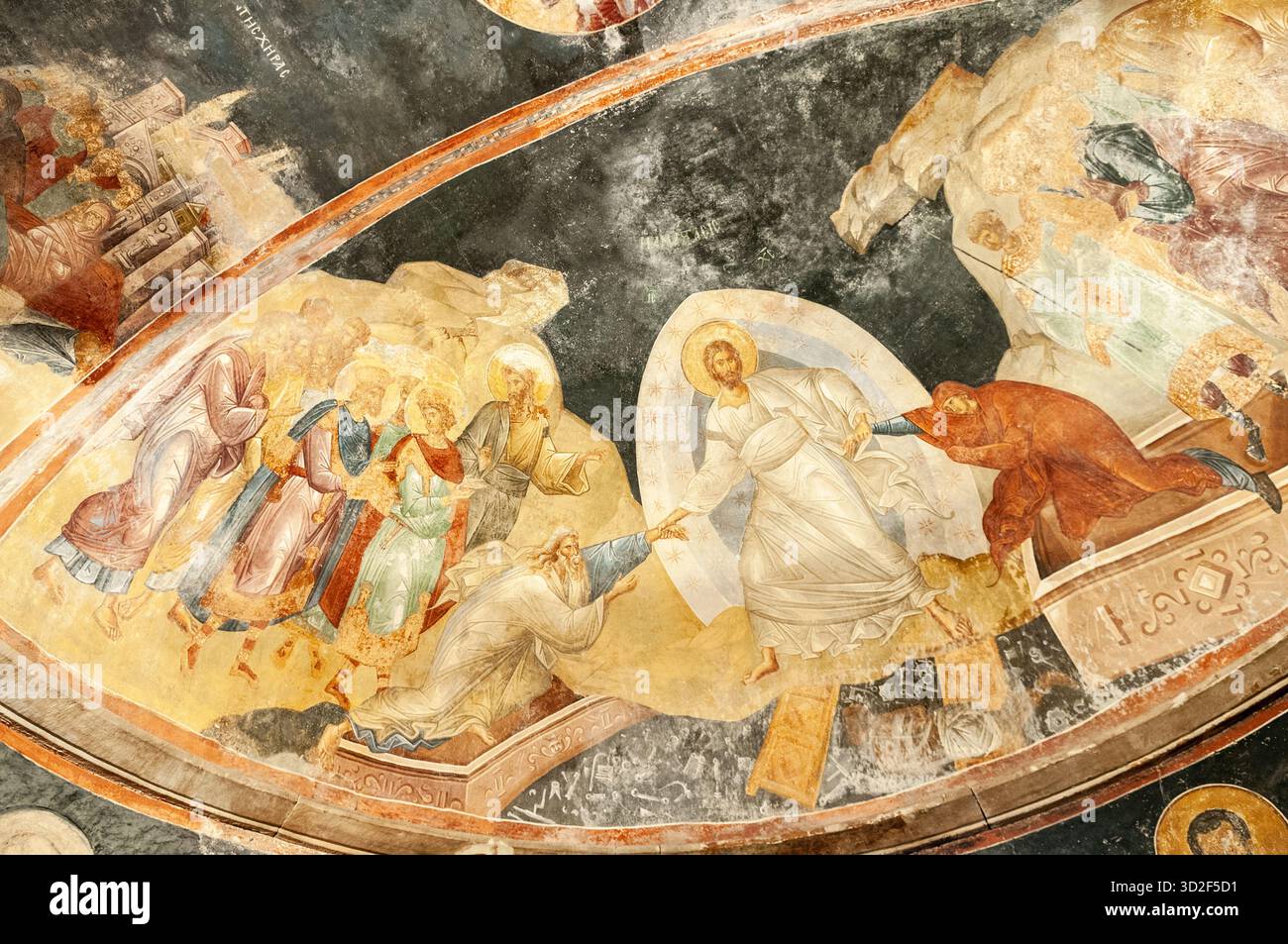 Fresco of the Anastasis (Resurrection of Christ) inside the Chora ...
