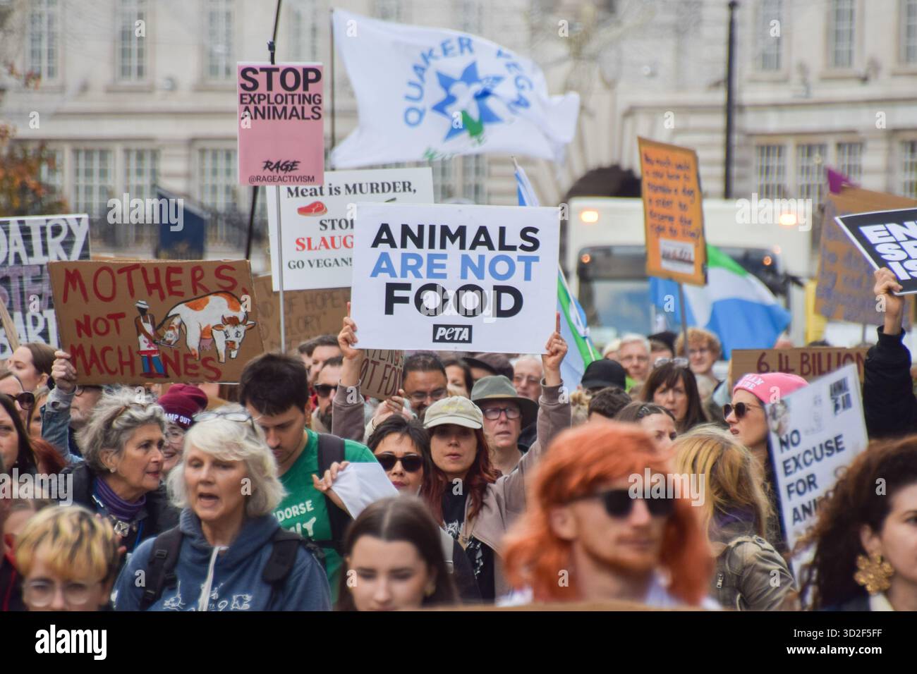 London, England, UK. 1st Nov, 2025. Protesters pass through Regent ...