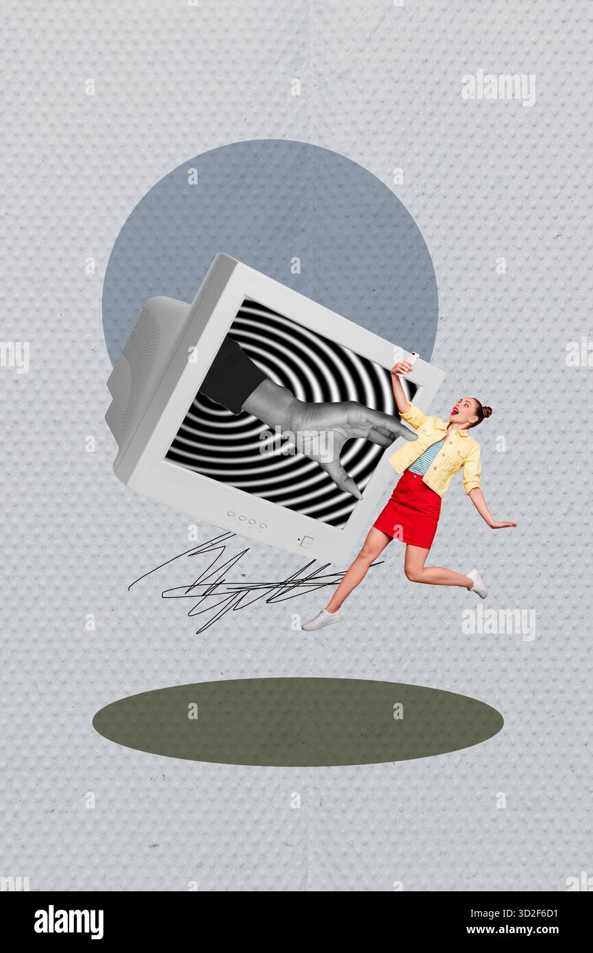 Collage portraying laptop computer smartphone addiction manipulation ...