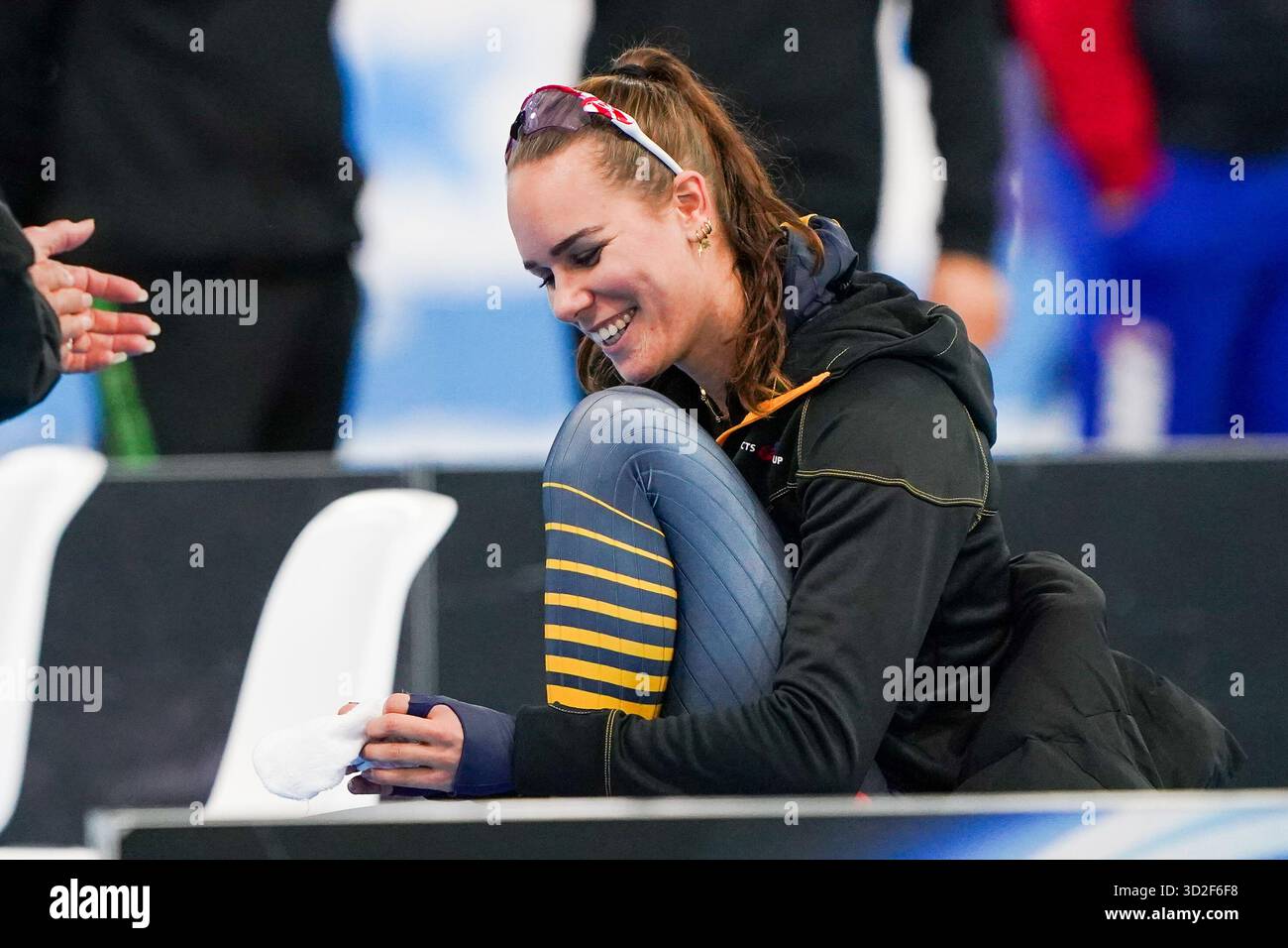 HEERENVEEN, NETHERLANDS - NOVEMBER 1: Anna Boersma during the Dutch ...