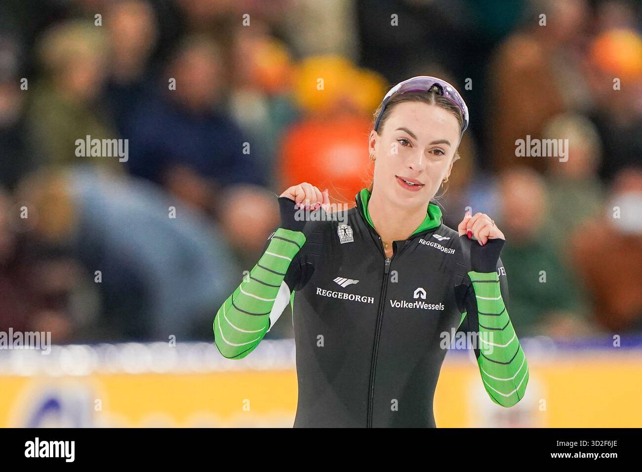 HEERENVEEN, NETHERLANDS - NOVEMBER 1: Femke Kok during the Dutch Single Distances Speed Skating ...