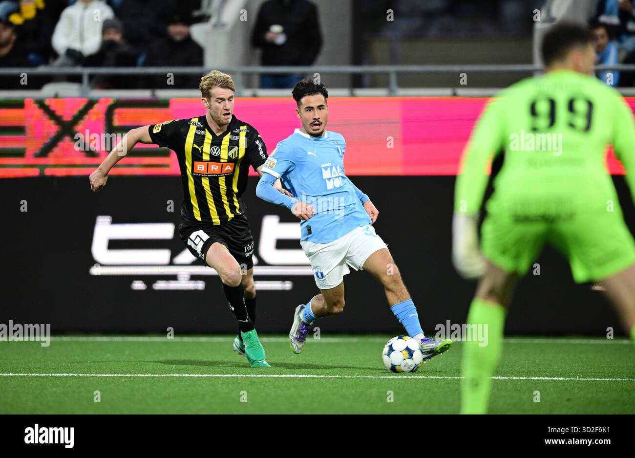 GOTHENBURG, SWEDEN 20251101Häcken's Filip Helander and Malmö's Adrian ...